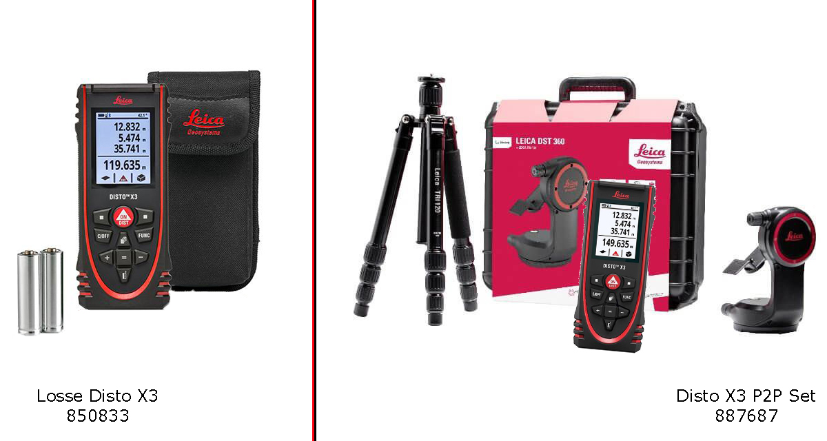 Leica Disto X3 - Bouwlasersonline