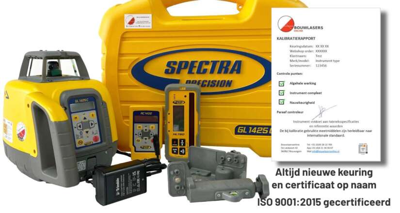 Spectra GL1425C set afschotlaser - Bouwlasersonline